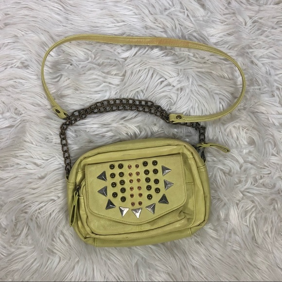 Forever 21 | Bags | Neon Yellow Embellished Crossbody Bag Festivals Bar ...